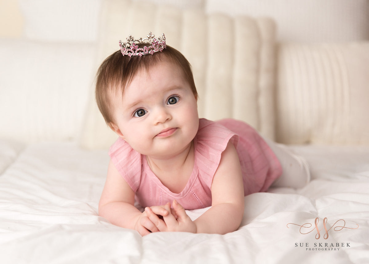 Rhinestone Mini Crown // Princess Mya - Pink – Tayva + Tess