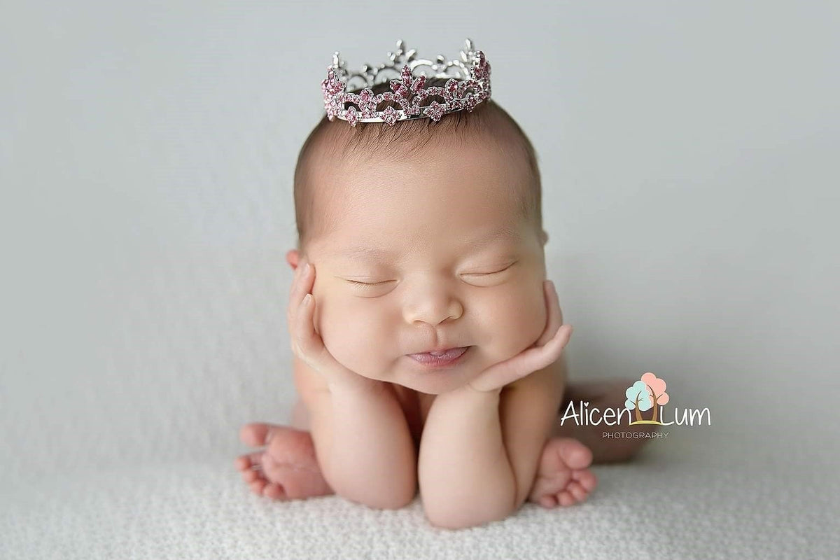 Rhinestone Mini Crown // Princess Mya - Pink – Tayva + Tess